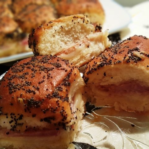 Southern Baked Ham Buns [Ham & Cheese Sandwiches] - This Old Gal