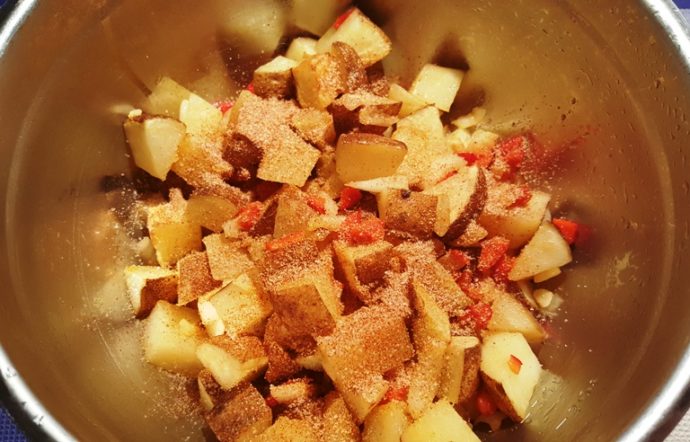 Air Fryer Greasy Spoon Home Fried Potatoes - This Old Gal