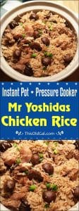 Pressure Cooker Mr. Yoshidas Chicken Rice - This Old Gal