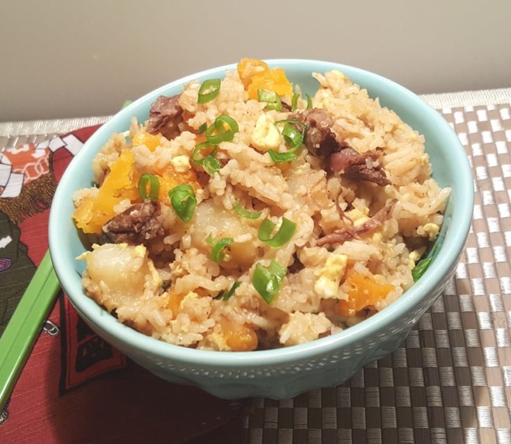 Japanese Vegetable Beef Curry Fried Rice - This Old Gal