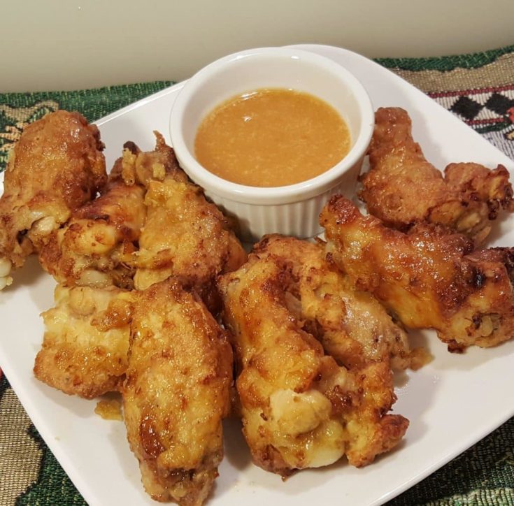 Air Fryer Hamburger Hamlet Fried Chicken Wings & Secret Apricot Sauce ...