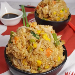 Instant Pot Chicken Fried Quinoa "Rice" - This Old Gal