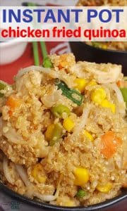 Instant Pot Chicken Fried Quinoa "Rice" - This Old Gal