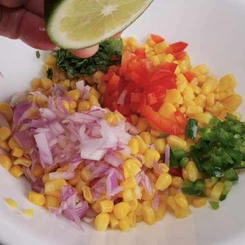 Fresh and Simple Corn Salsa Recipe - This Old Gal