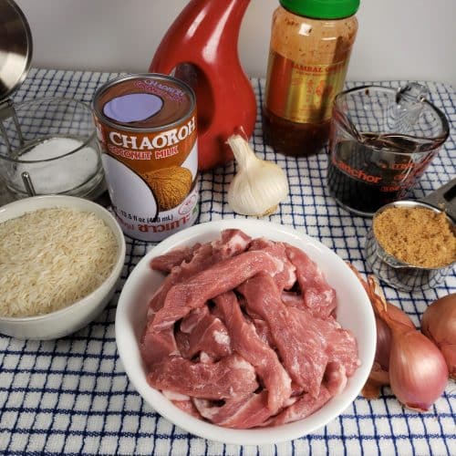 Pressure Cooker Thai Moo Wan Sweet Pork w/Coconut Rice - This Old Gal