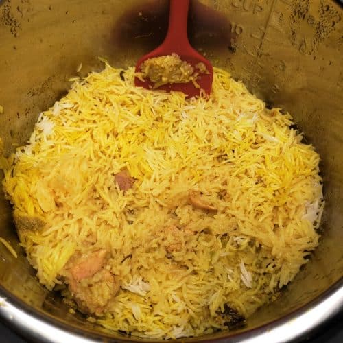 Instant Pot Chicken Biryani [Indian Chicken & Rice] - This Old Gal