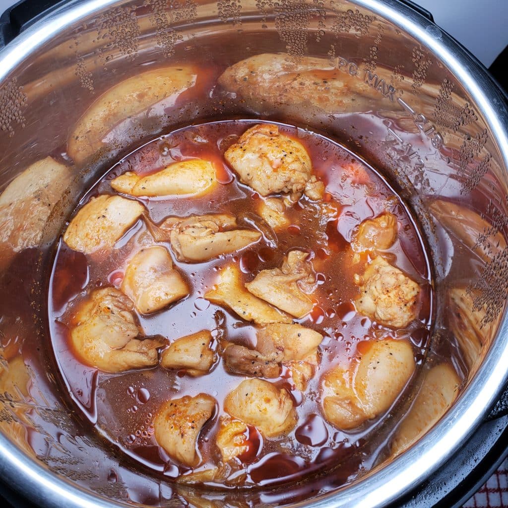 Instant Pot BBQ Chicken (Pressure Cooker Zesty Chicken) - This Old Gal