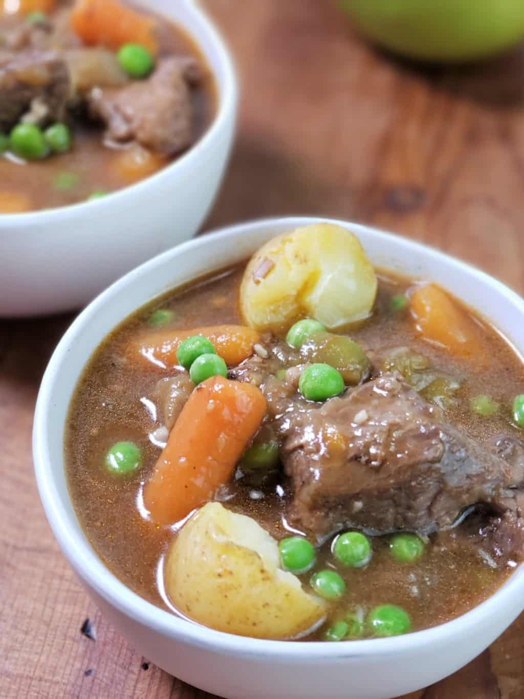 Instant Pot Beef Stew with Apple Dumplings - This Old Gal