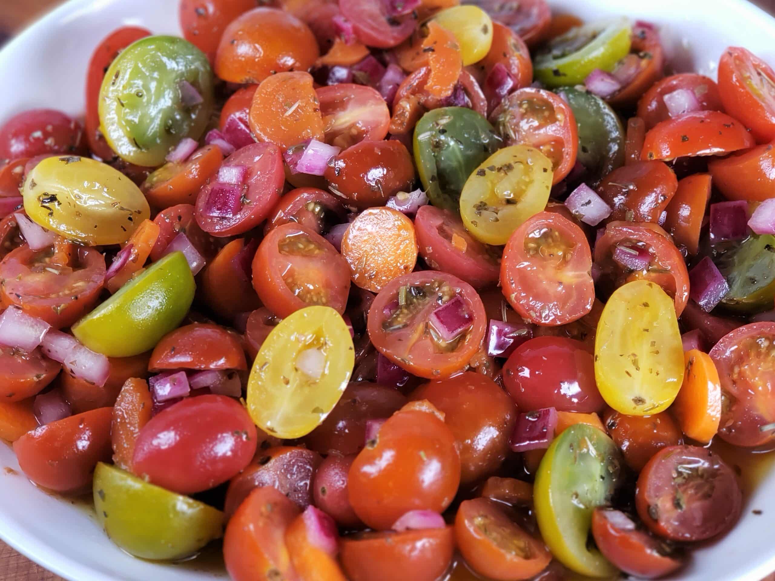 Instant Pot Fresh Tomato Salad + Video - This Old Gal